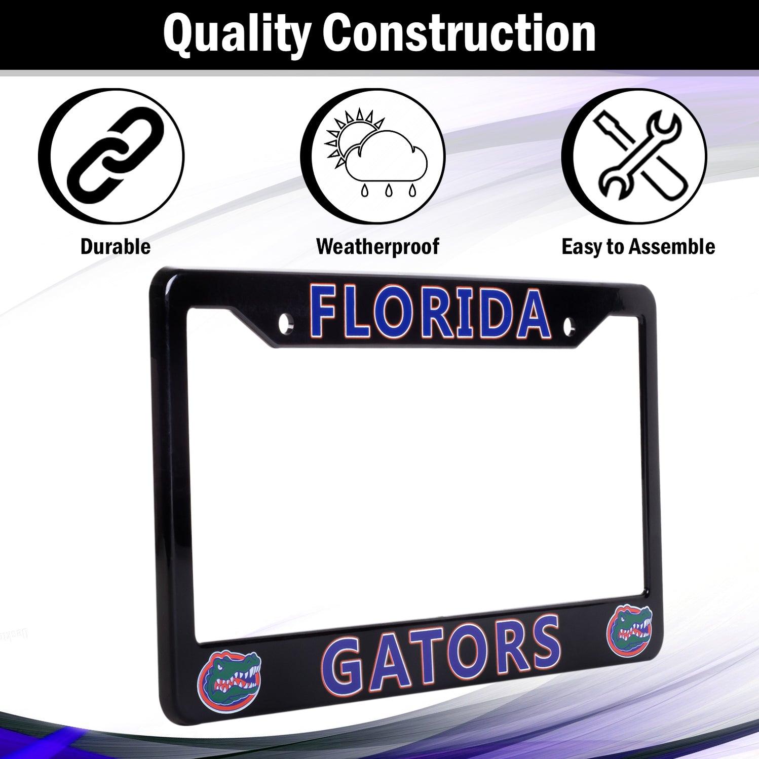 Florida Gators Black License Plate Frame Cover – EliteAuto3K